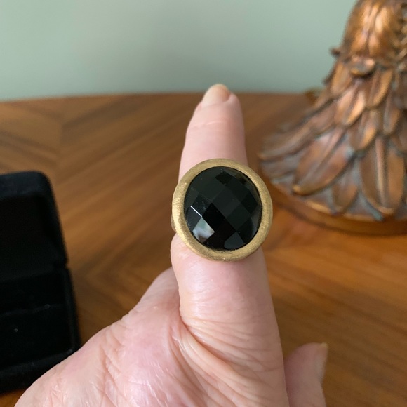 Technibond | Jewelry | Technibond Black And Gold Large Ring Size | Poshmark